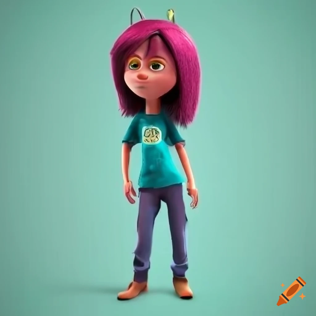 3d character in urban clothing