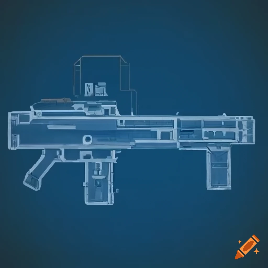 Decepticon laser gun blueprint on Craiyon