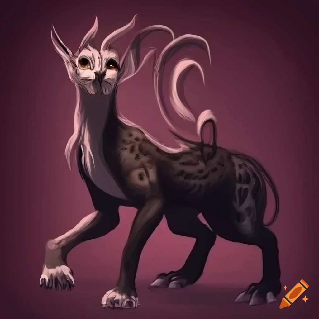 Elegant and graceful hybrid mythical creature on Craiyon