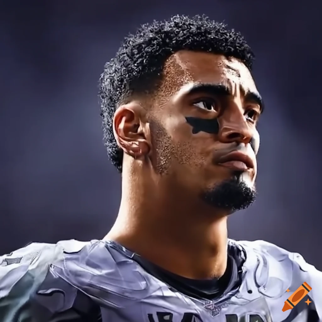 Blend of marcus mariota and desmond ridder's faces on Craiyon