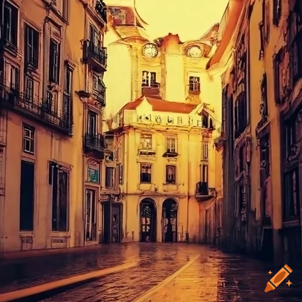 Lisbon cityscape view on Craiyon