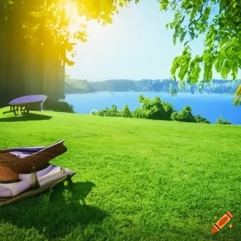 Tranquil nature background on Craiyon