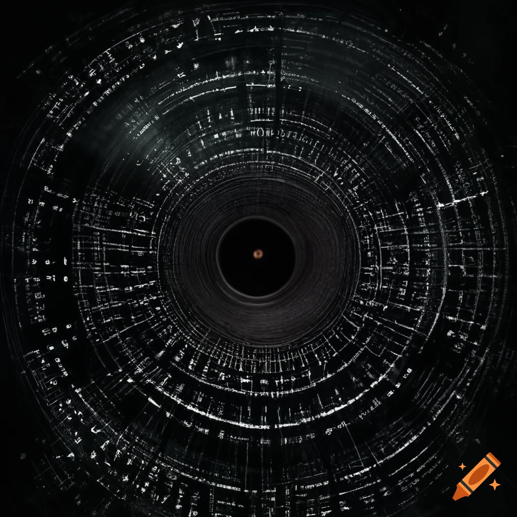 Dark album cover for a techno track