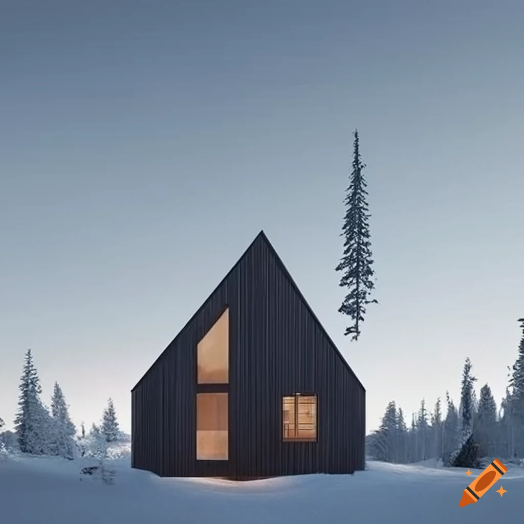 Sophisticated nordic minimalist tower cabin architecture
