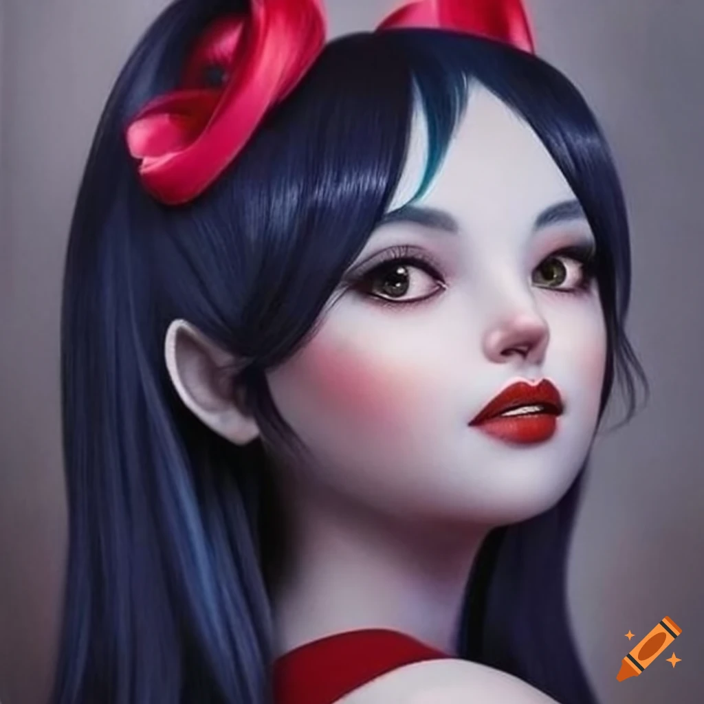 Detailed portrait of marceline the cartoon character
