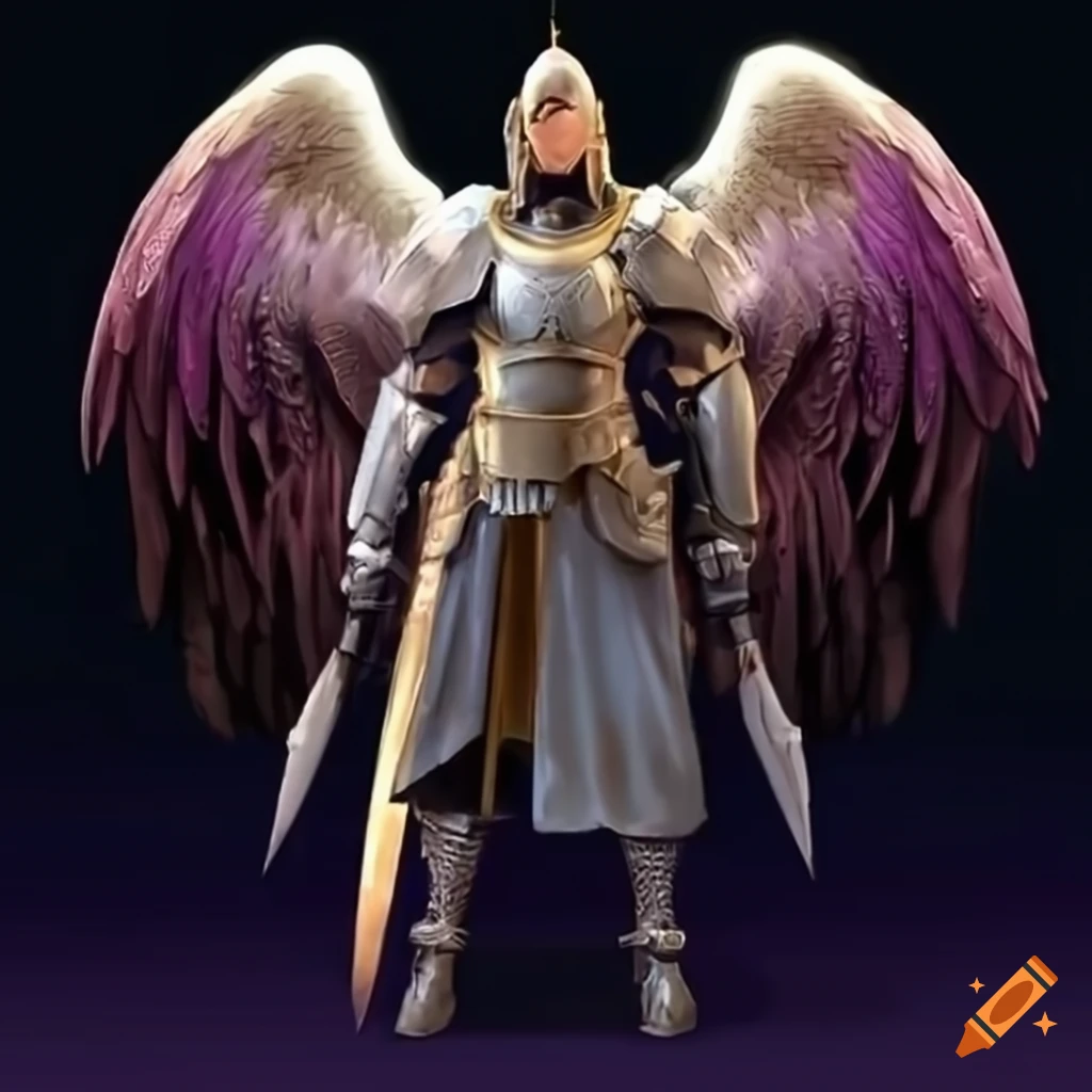 Image of an old male necromancer with angel wings on Craiyon