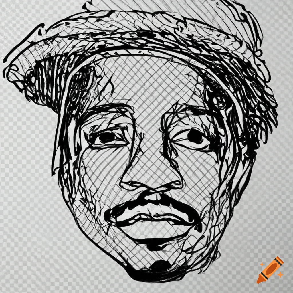Cartoon icon of andre 3000