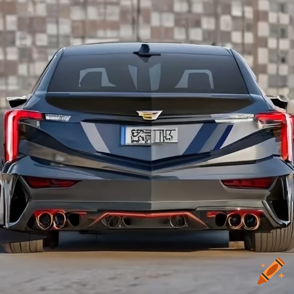 Rear view of 2024 cadillac ct4 dtm on Craiyon