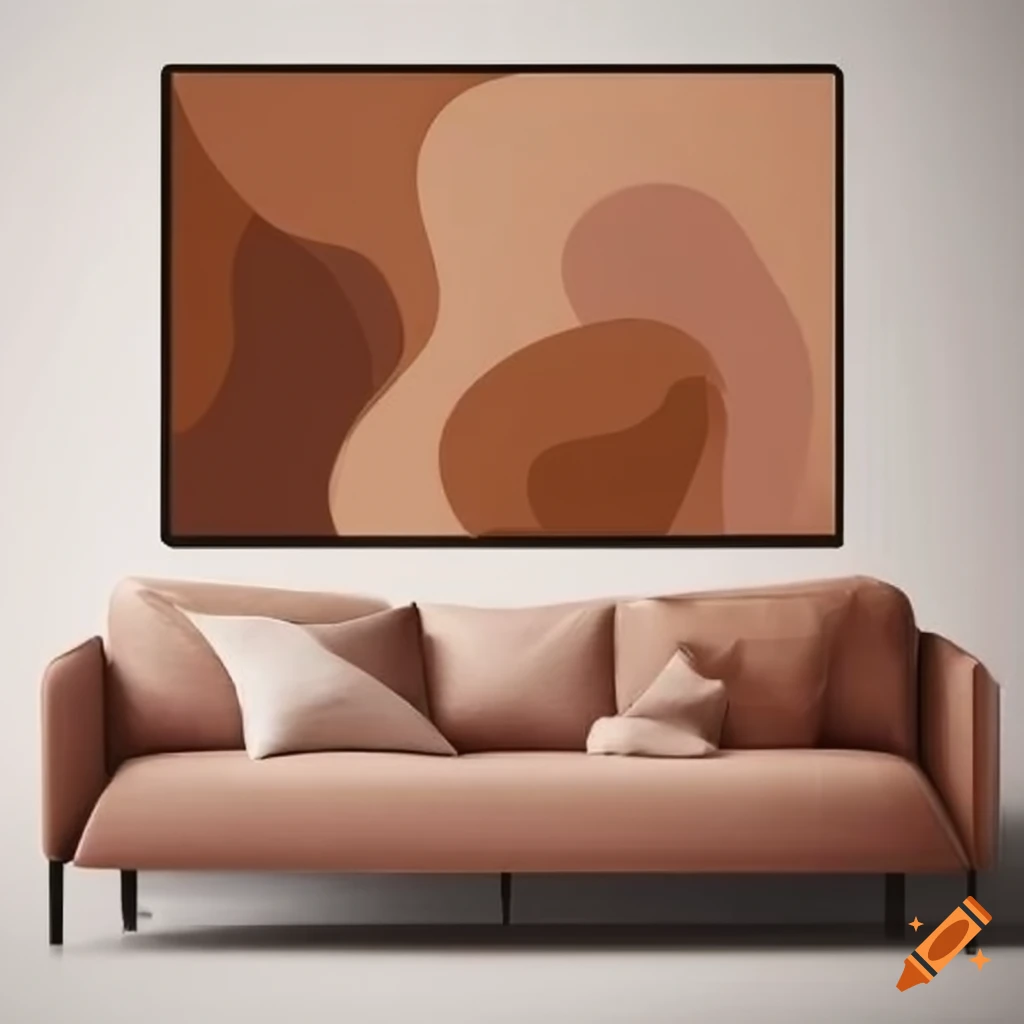 Abstract artwork in earthy tones on Craiyon