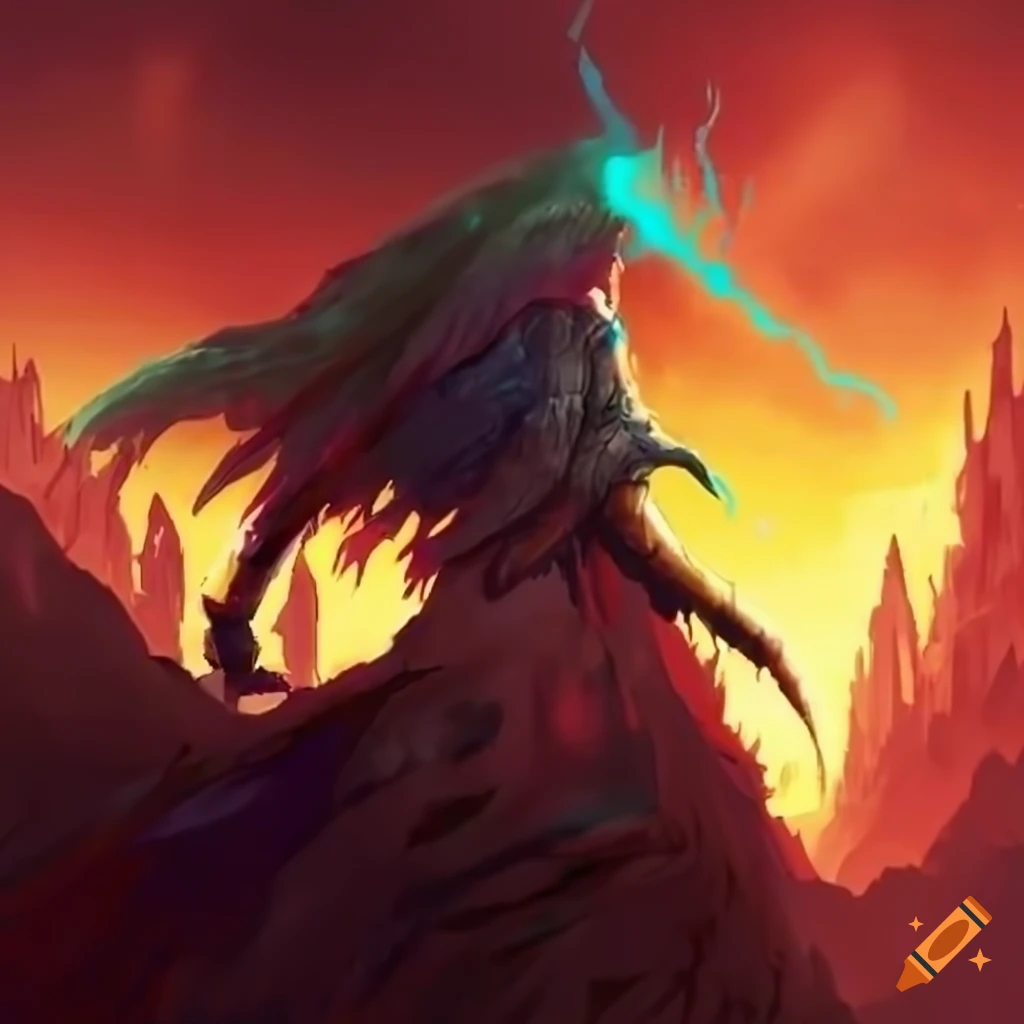 Gaming concept art of a player facing a disaster on Craiyon