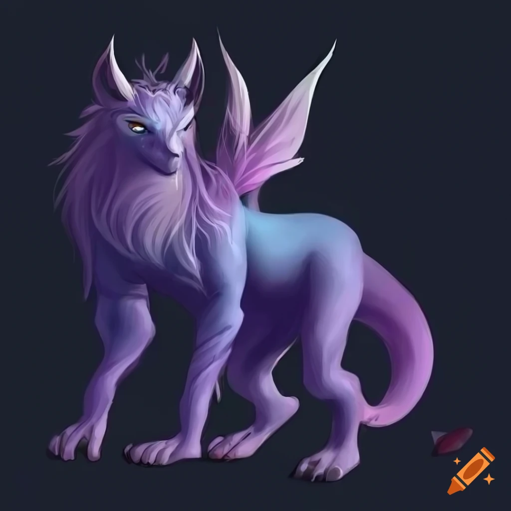 Art of an elegant and kind hybrid mythical creature on Craiyon