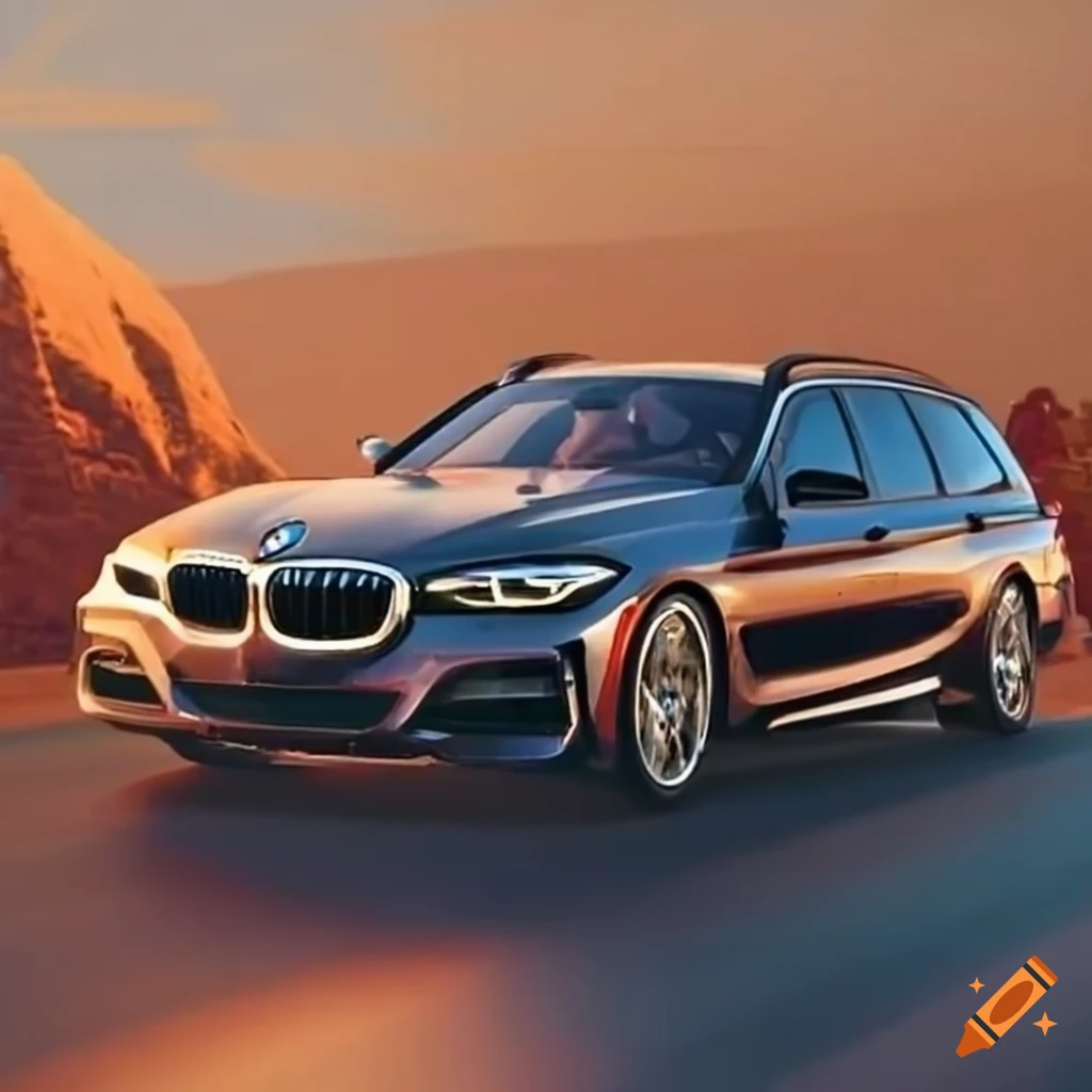 Bmw 5 series touring car on Craiyon