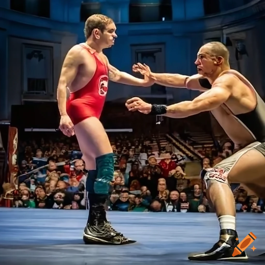 Political wrestling match in congress hallway on Craiyon