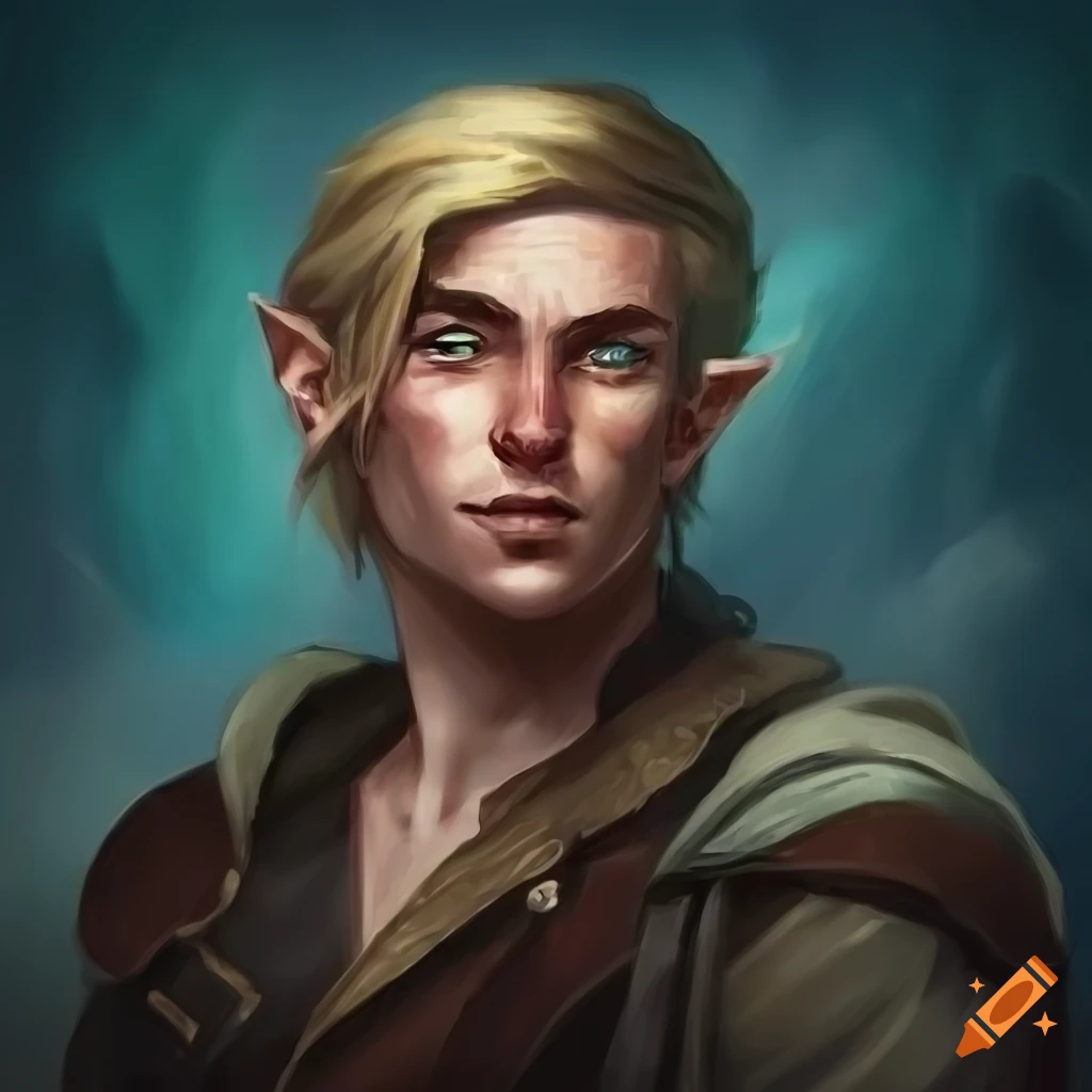 Image of a male witcher with a sword on Craiyon