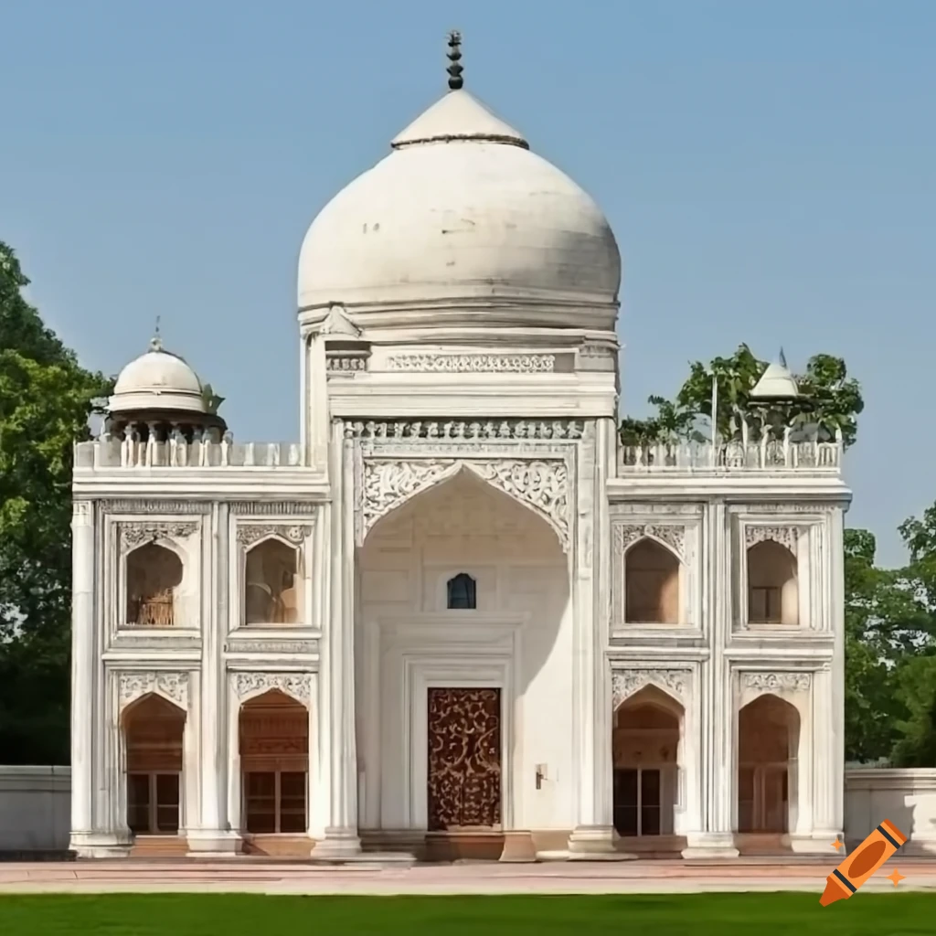 Frontal elevation of Mughal Mahal in White House Whitemarsh Lynnewood ...