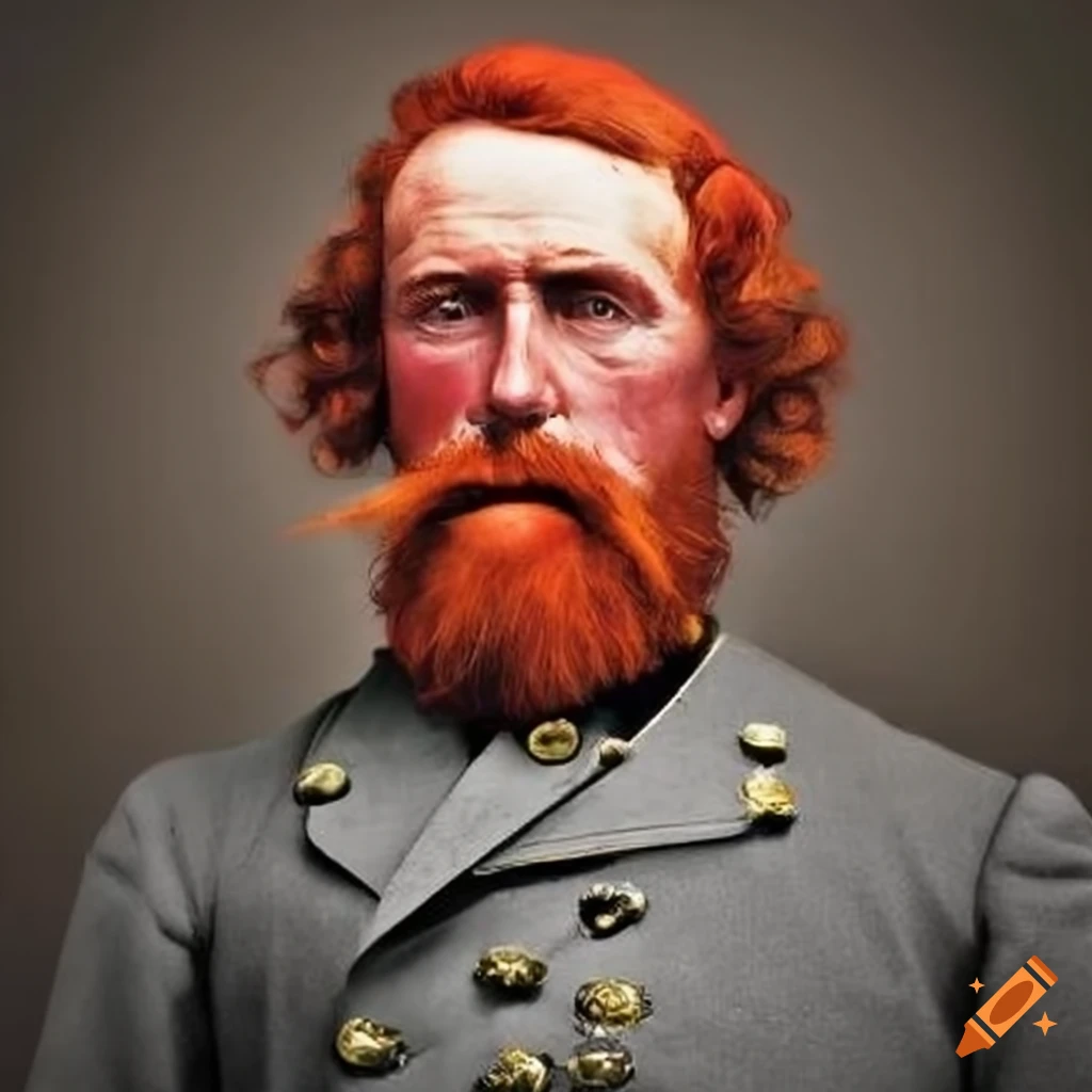 Portrait of famous civil war general beauregard on Craiyon