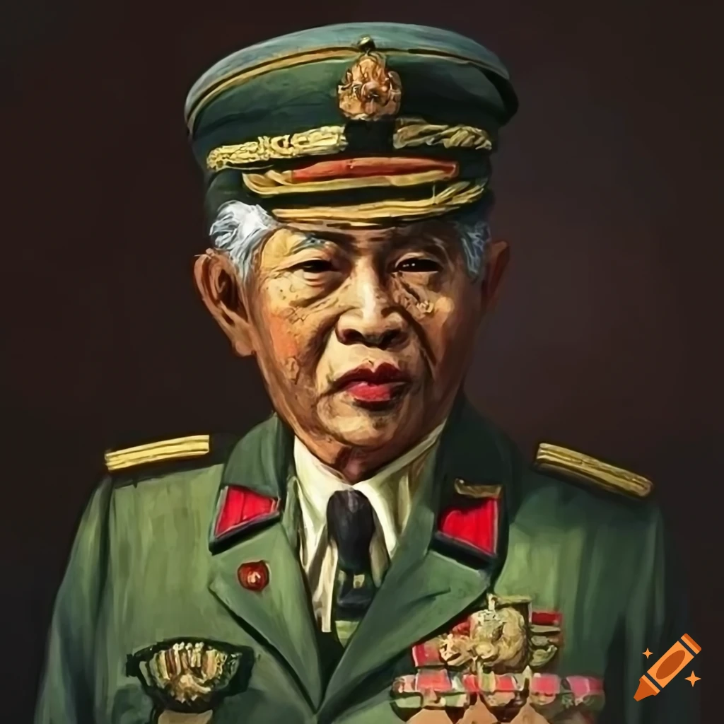 Caricature of general shoigu on Craiyon