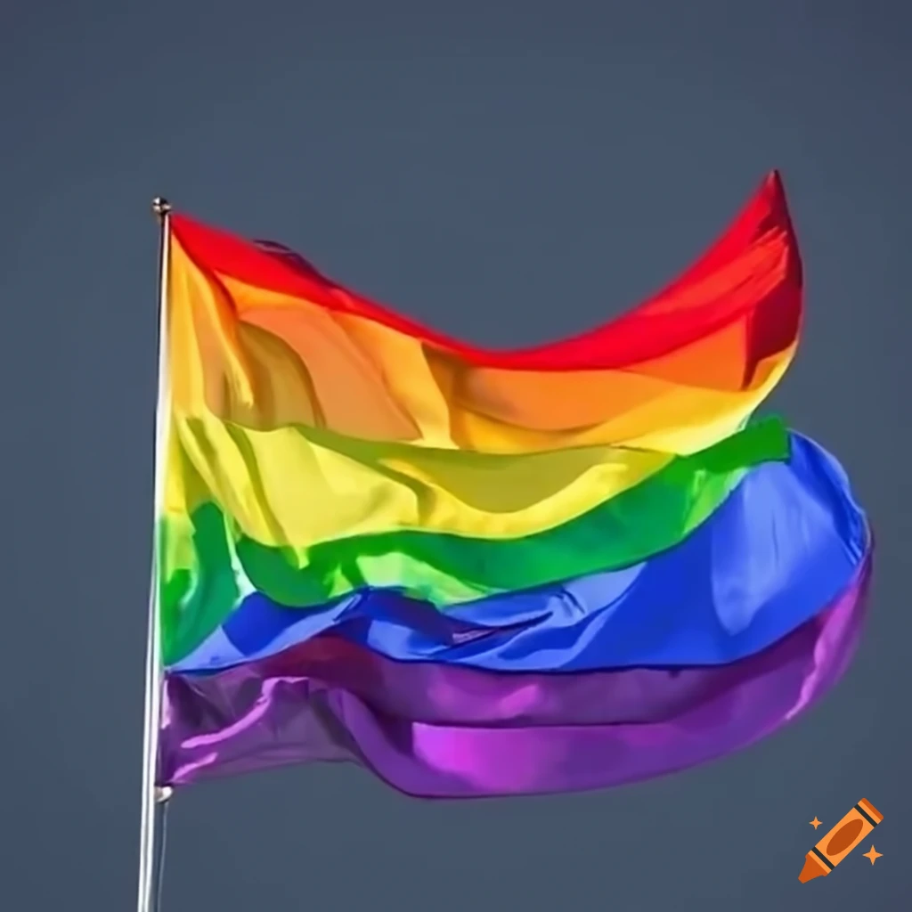 Colorful pride flags representing lgbtq+ community on Craiyon