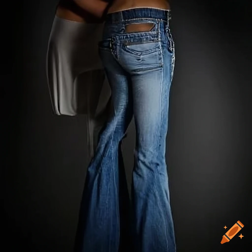 Funny depiction of jeans escaping