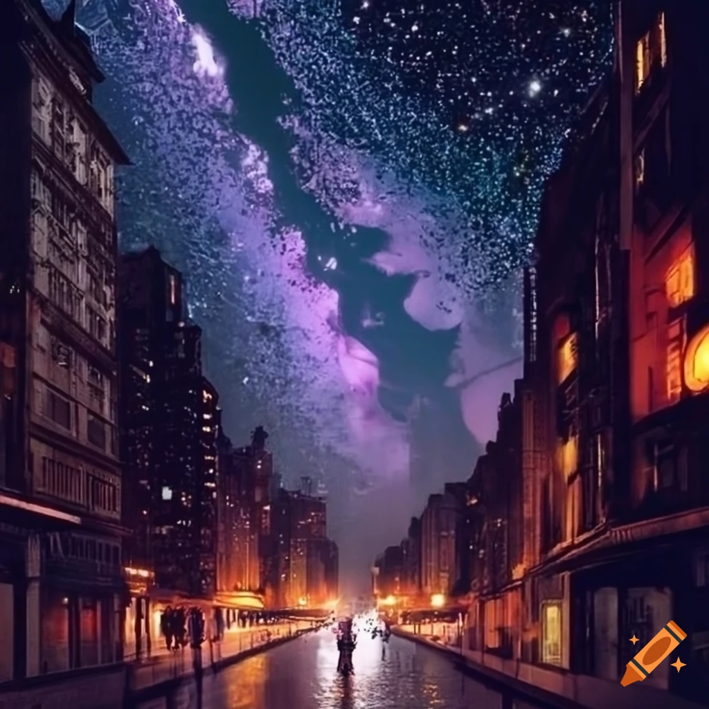 Artwork of multiple ghosts in a modern city on Craiyon