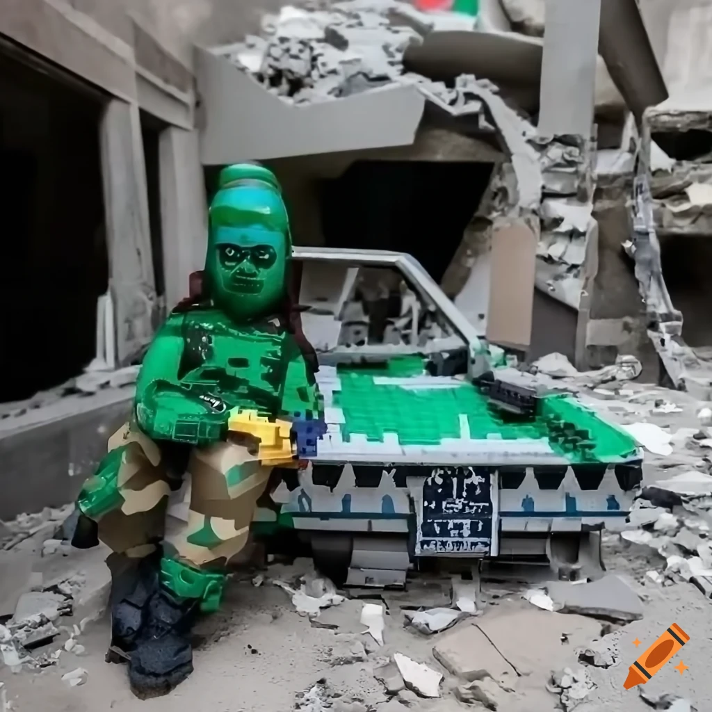 Artistic depiction of a girl and a boy in lego uniforms on Craiyon