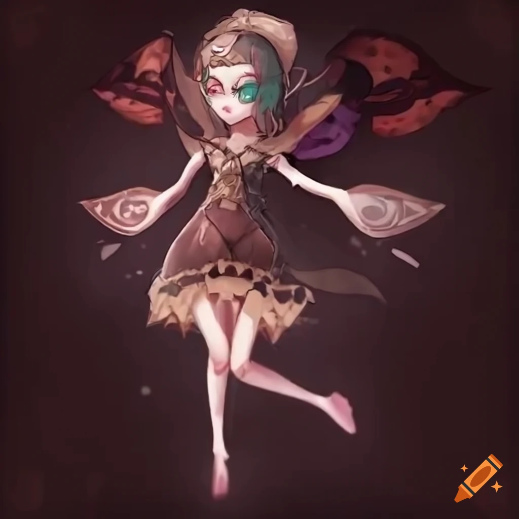 Character artwork of identity v girl moth