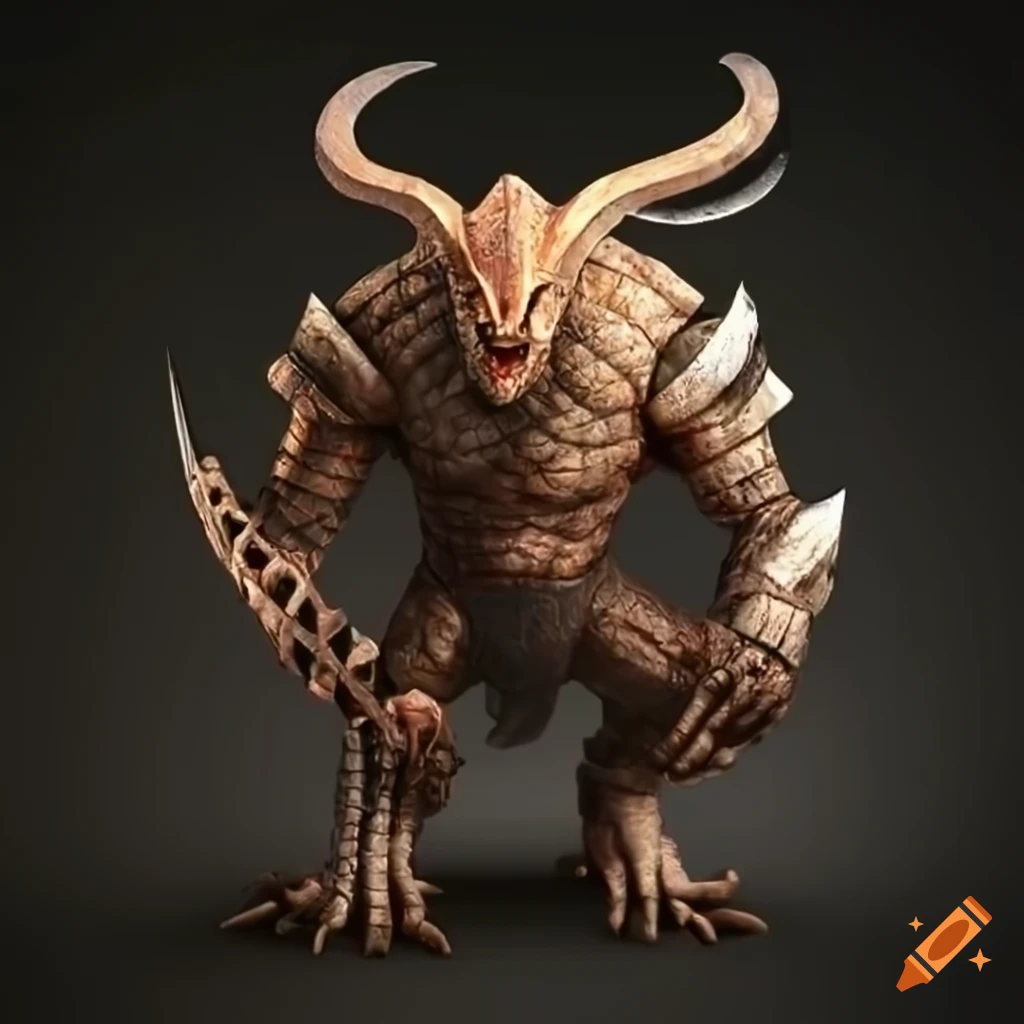 Very ferocious highly detailed tribal creature from unreal tournament 3 ...