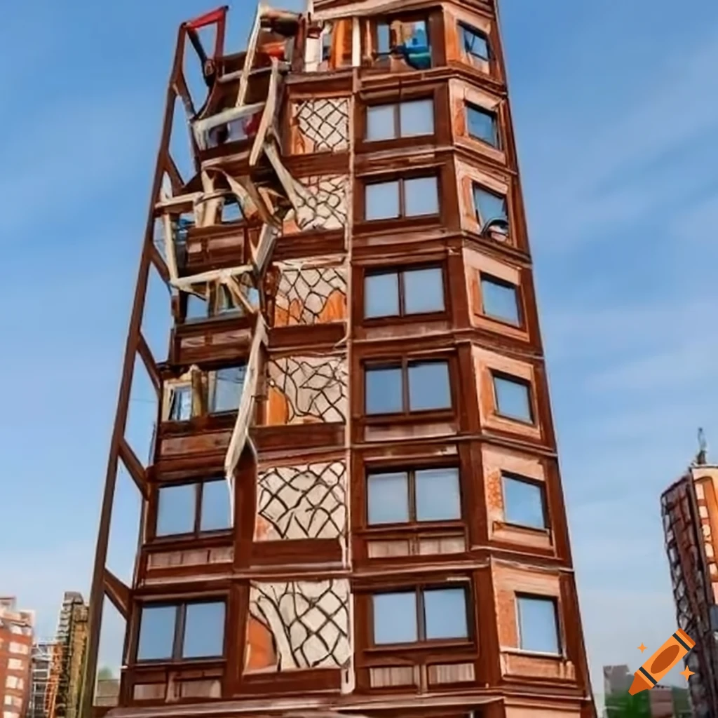 Spider-man themed climbing frame with apartment buildings in the ...