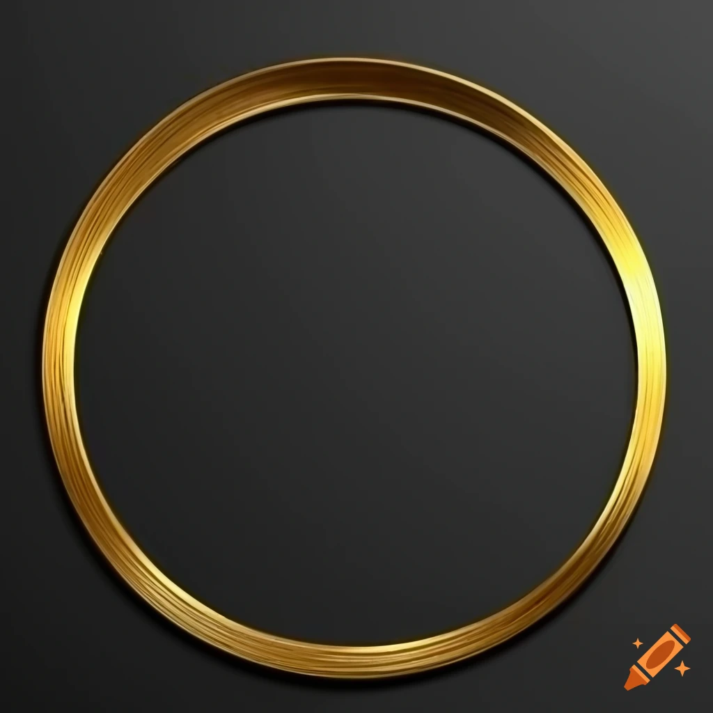 Elegant record with black background and golden label on Craiyon