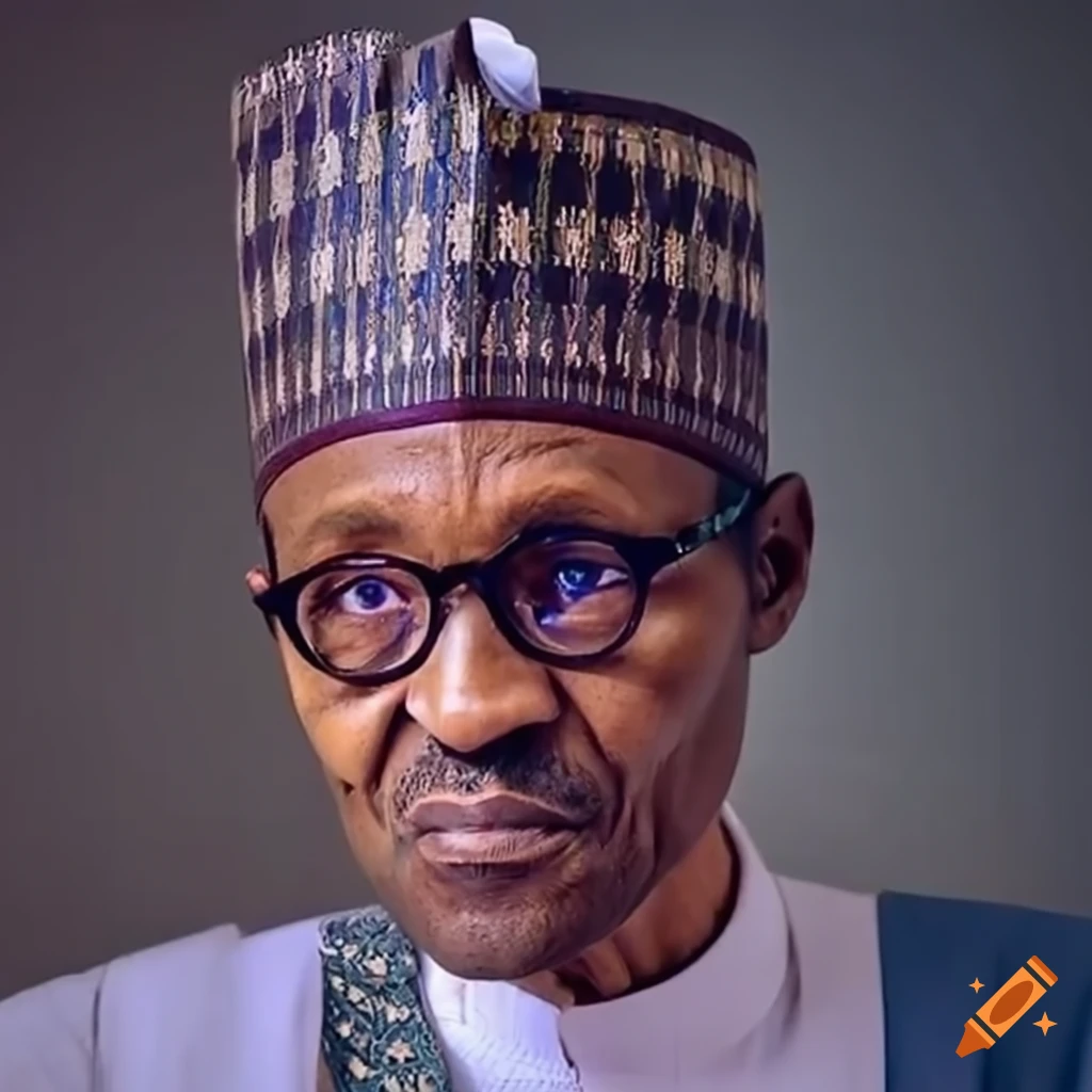 Artistic depiction of muhammadu buhari on Craiyon