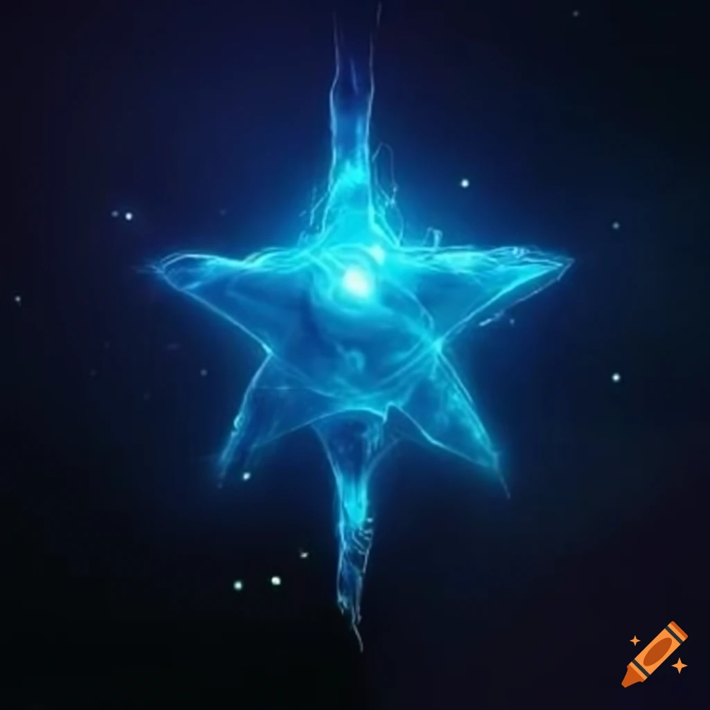 Photorealistic crystal with a dimensional star inside on Craiyon