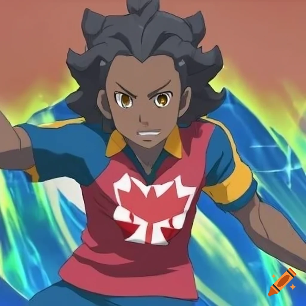 Inazuma eleven player with canada shirt