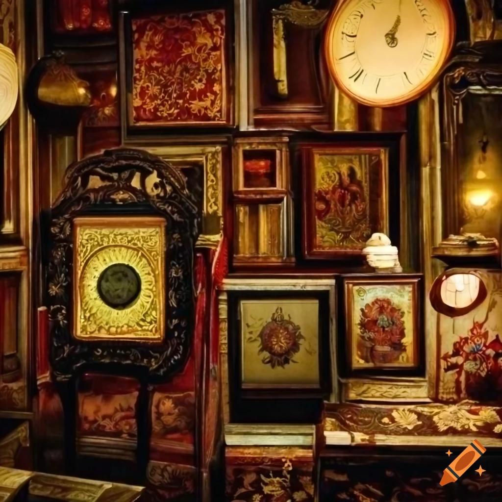 Antiques boutique on Craiyon