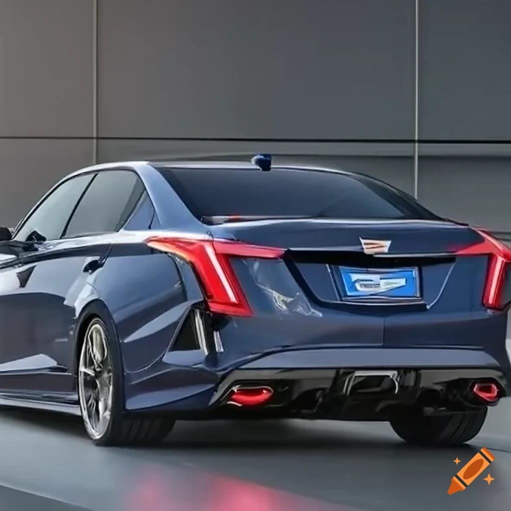 Rear view of 2024 cadillac ct4 dtm on Craiyon