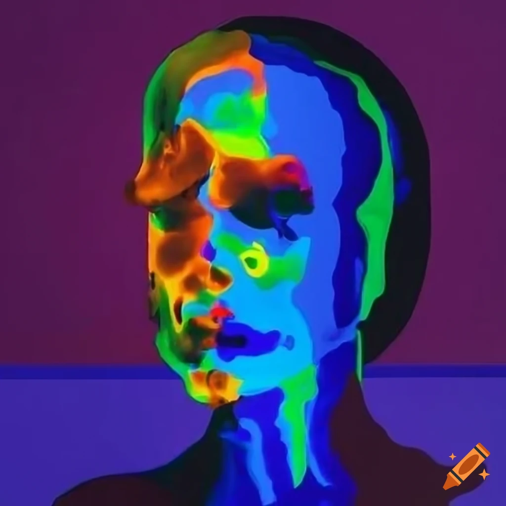 Vaporwave max headroom with cigarette on Craiyon