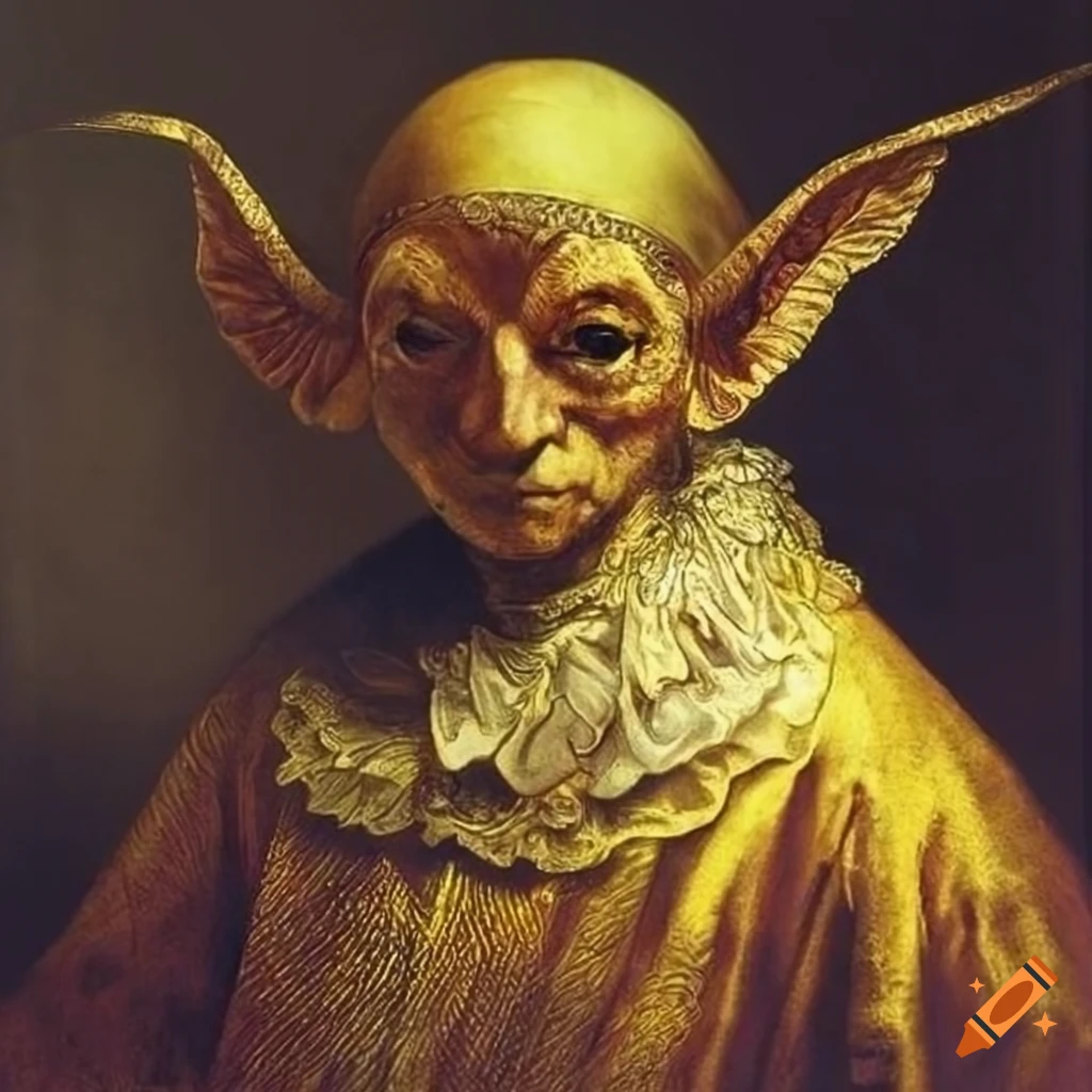 Illustration of a goblin in golden robes