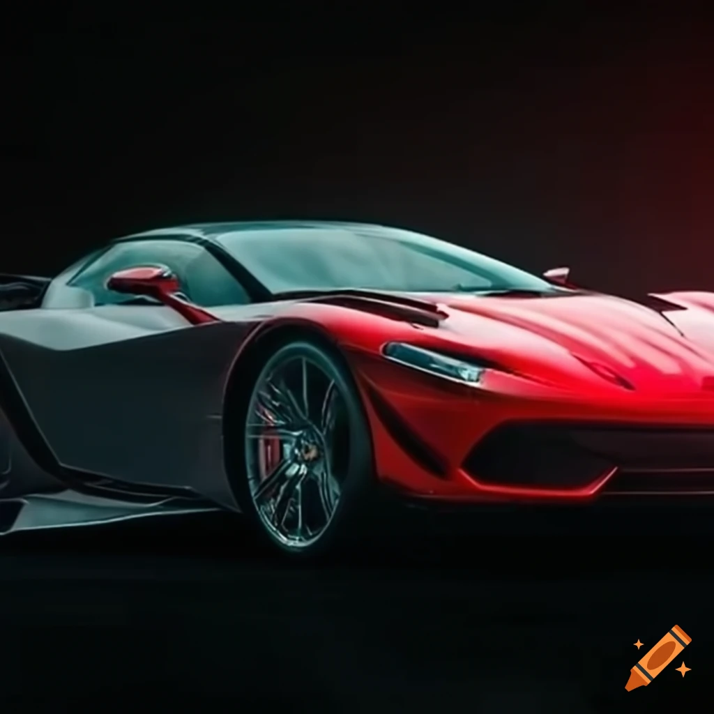 Image of a super car on Craiyon