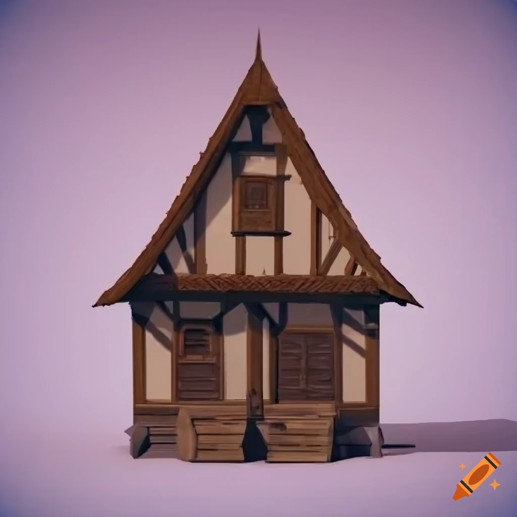 Medieval house on Craiyon