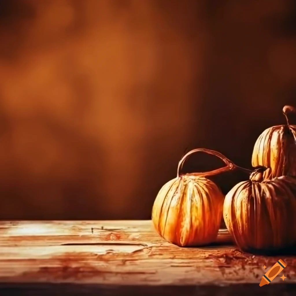 Cozy rustic fall background on Craiyon