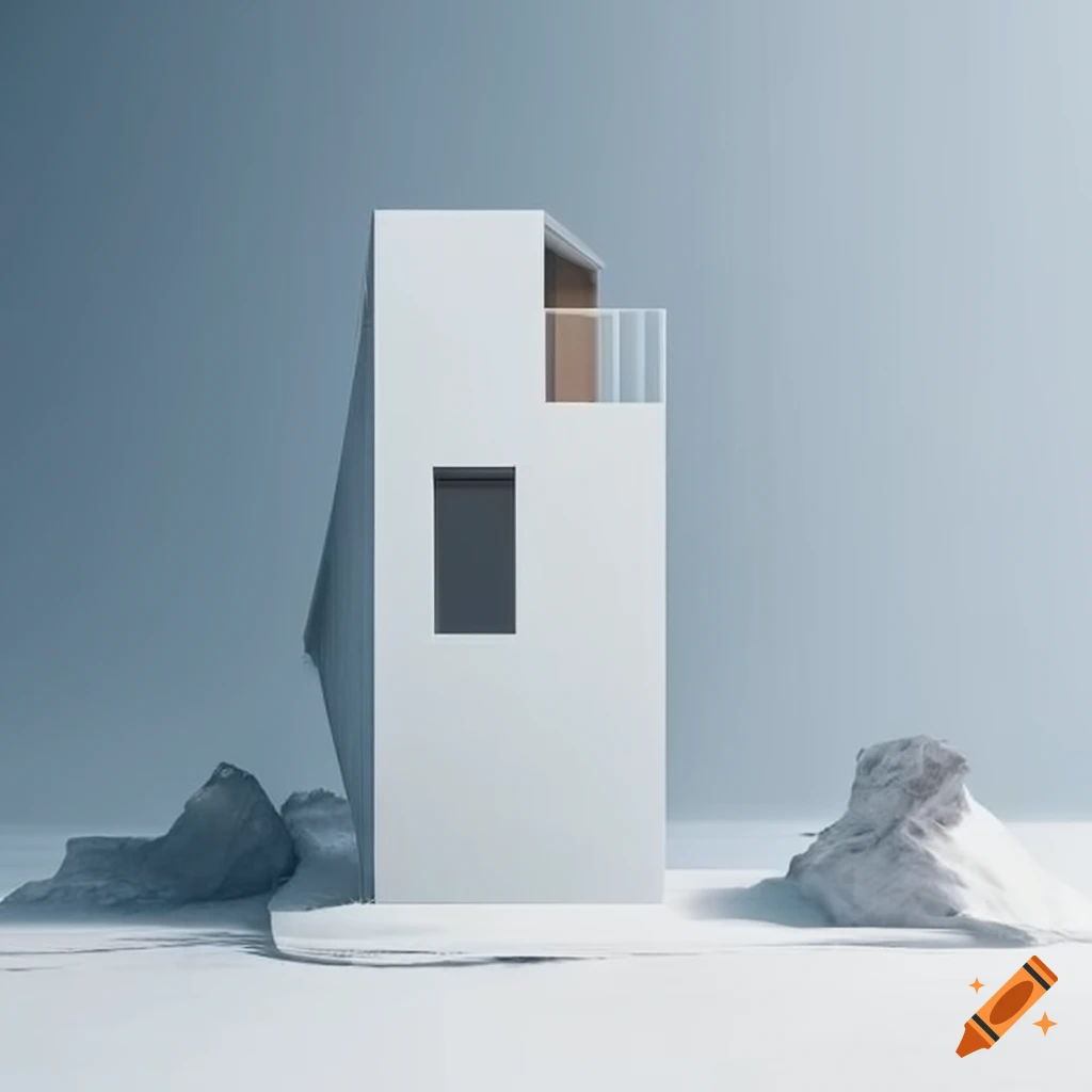 Nordic minimalist tower hideaway architecture on Craiyon