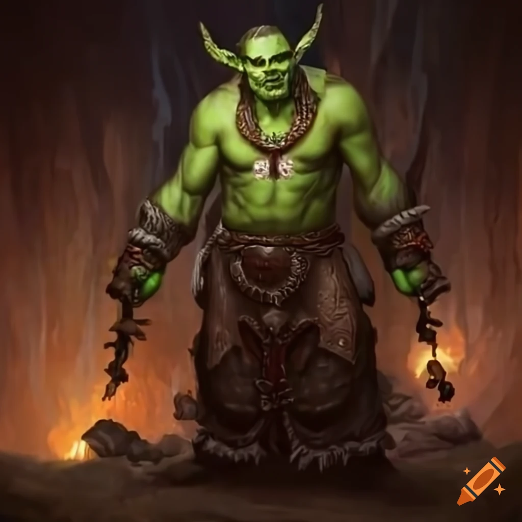 High definition image of an orc shaman