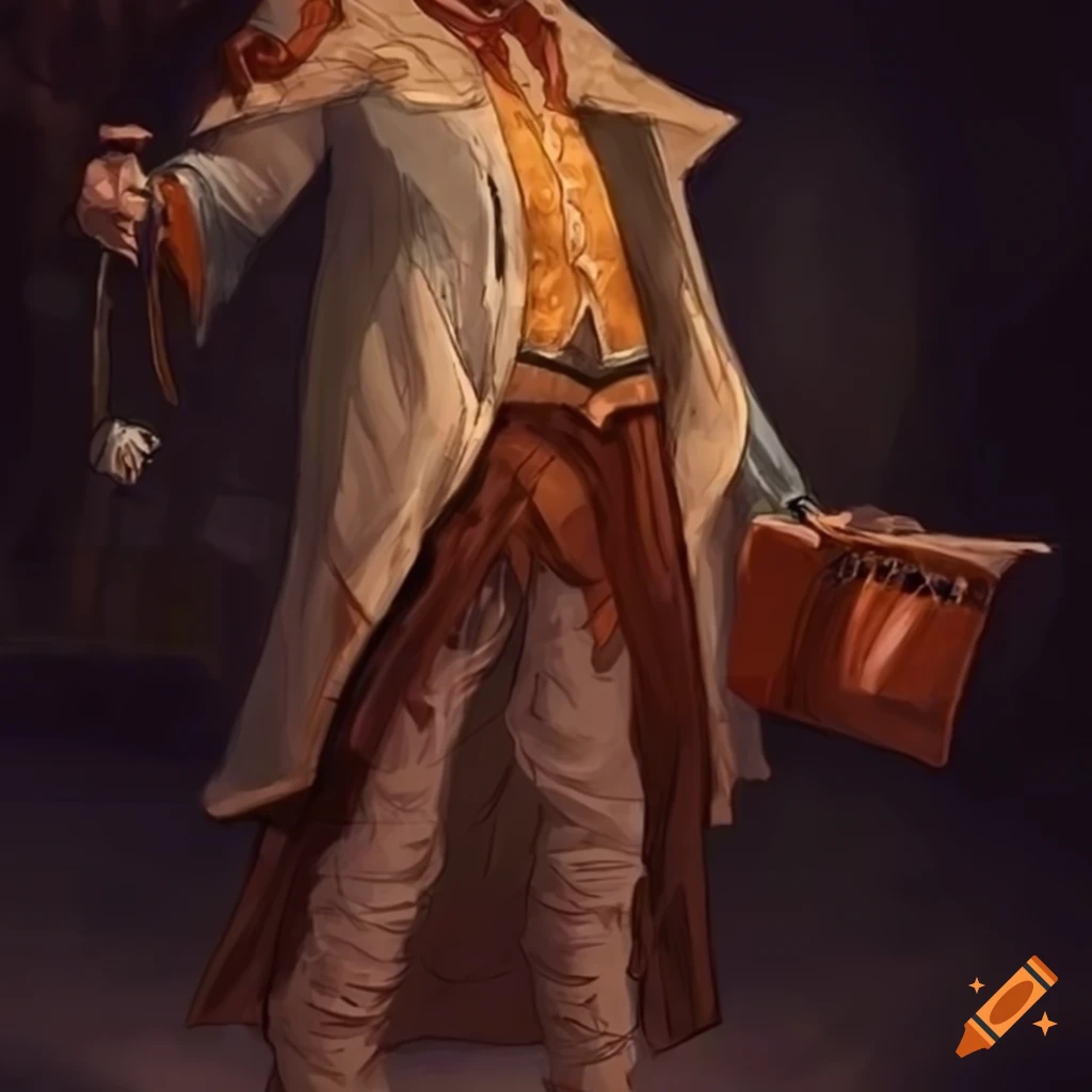 Detailed costume design sketch on Craiyon