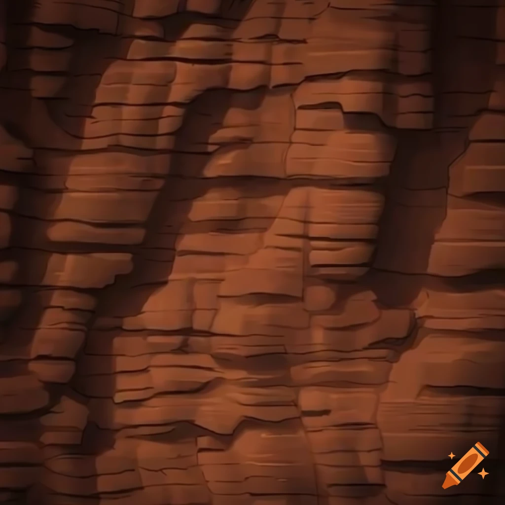 Painted anime cliff texture on Craiyon