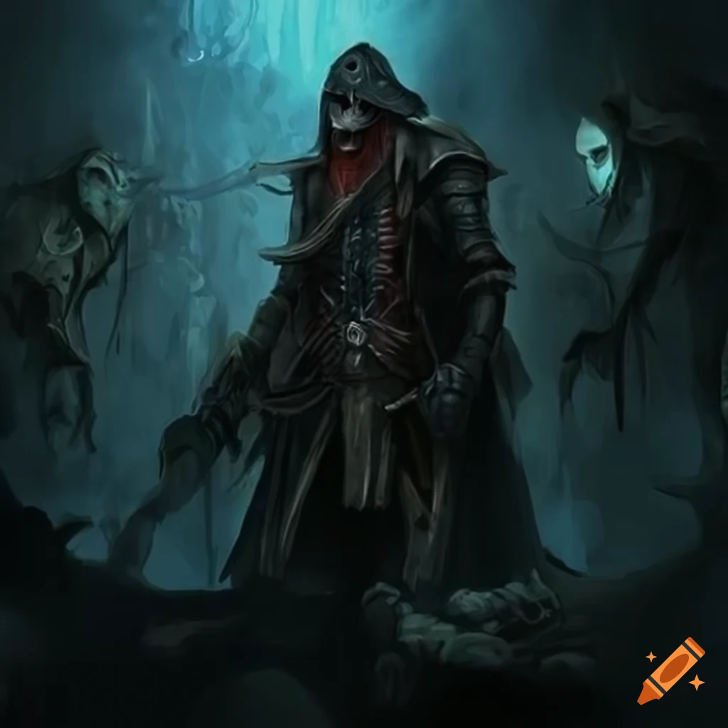 Dark fantasy portrayal of a female pirate on the high seas on Craiyon