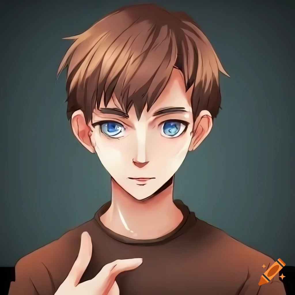 Anime illustration of a nerdy mathematician working on equations