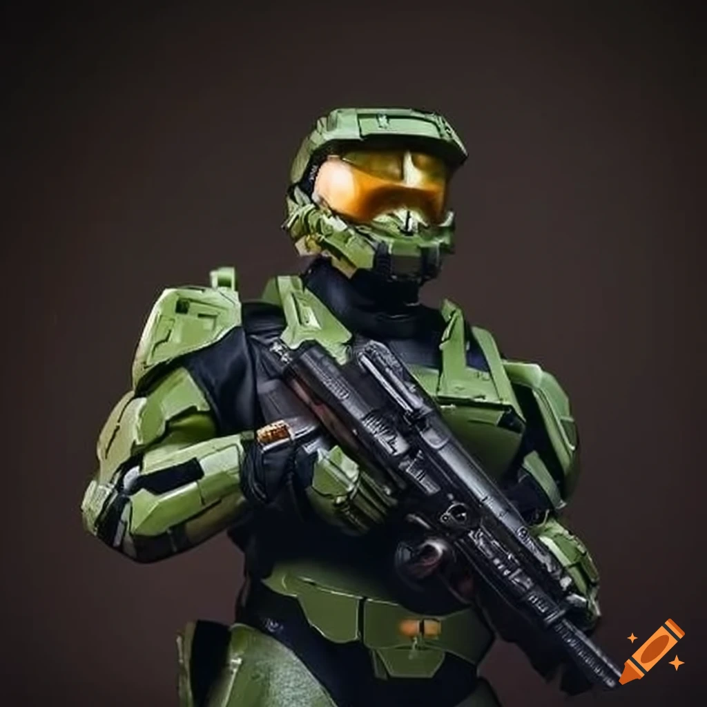 Master chief 117 sitting at christmas dinner table with santa hat on ...