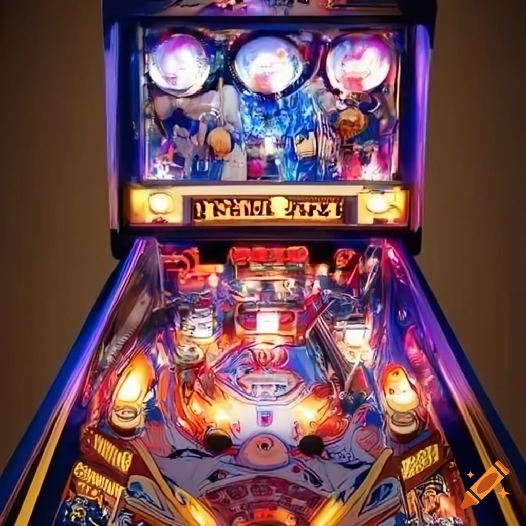 Taylor swift themed pinball machine on Craiyon