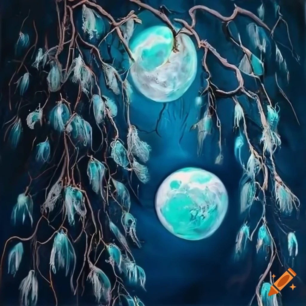 Bleeding moon on Craiyon