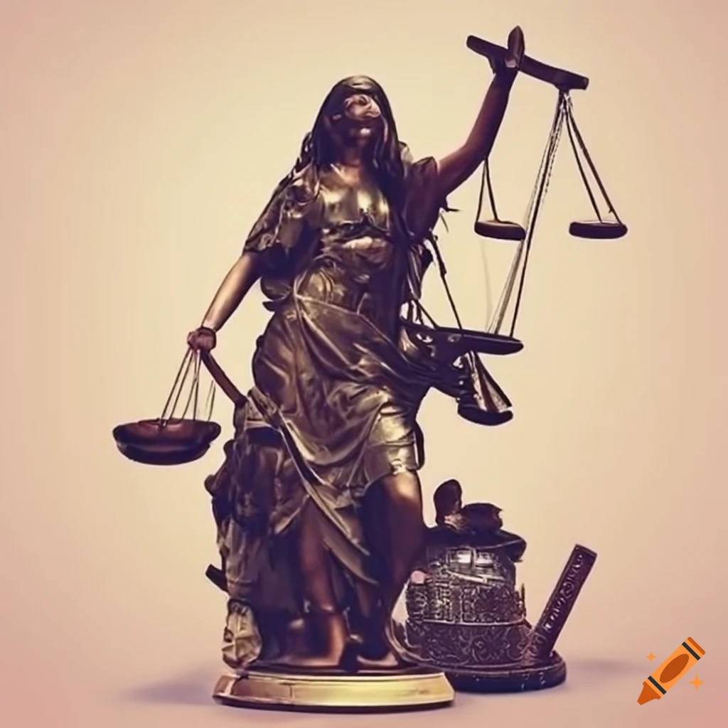 Symbol of justice on Craiyon