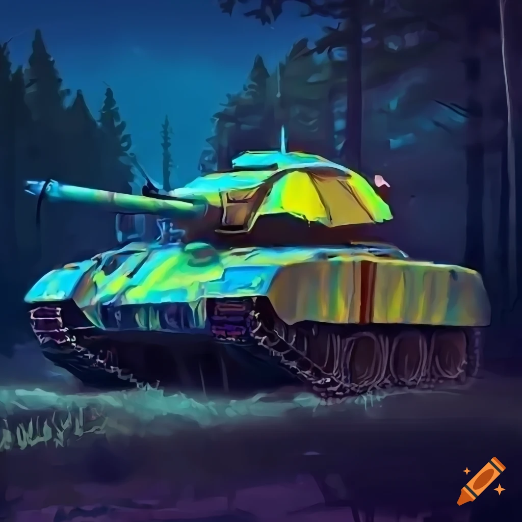 Futuristic magic alchemist german tank with snake shape, banners, and ...